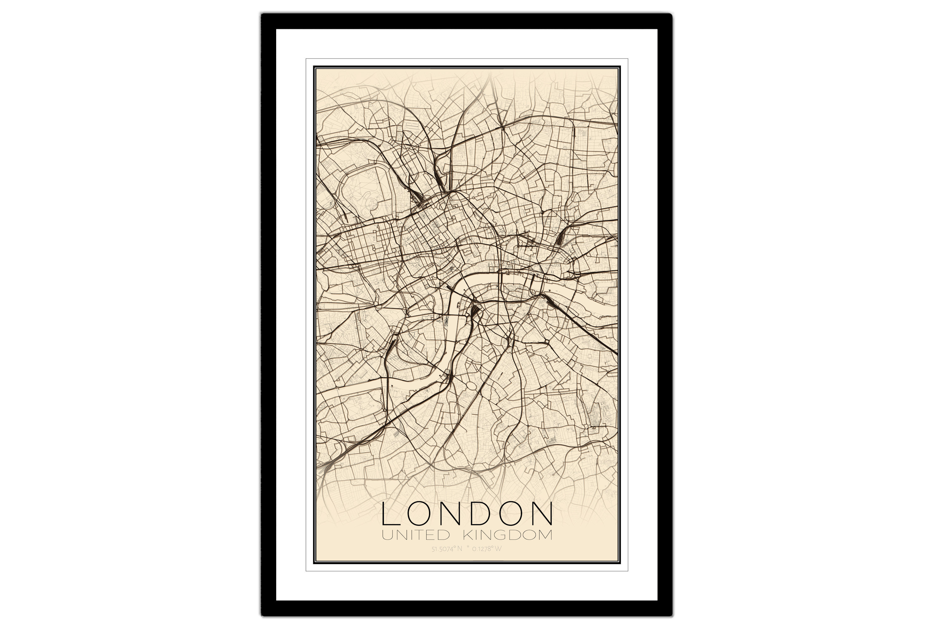 High Resolution Printable Map of London. Instant Download. - Etsy