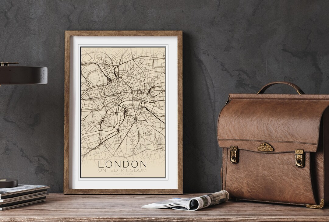 High Resolution Printable Map of London. Instant Download. - Etsy