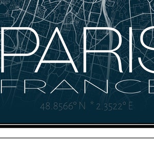 High Resolution Printable Map of Paris. Instant Download - Etsy