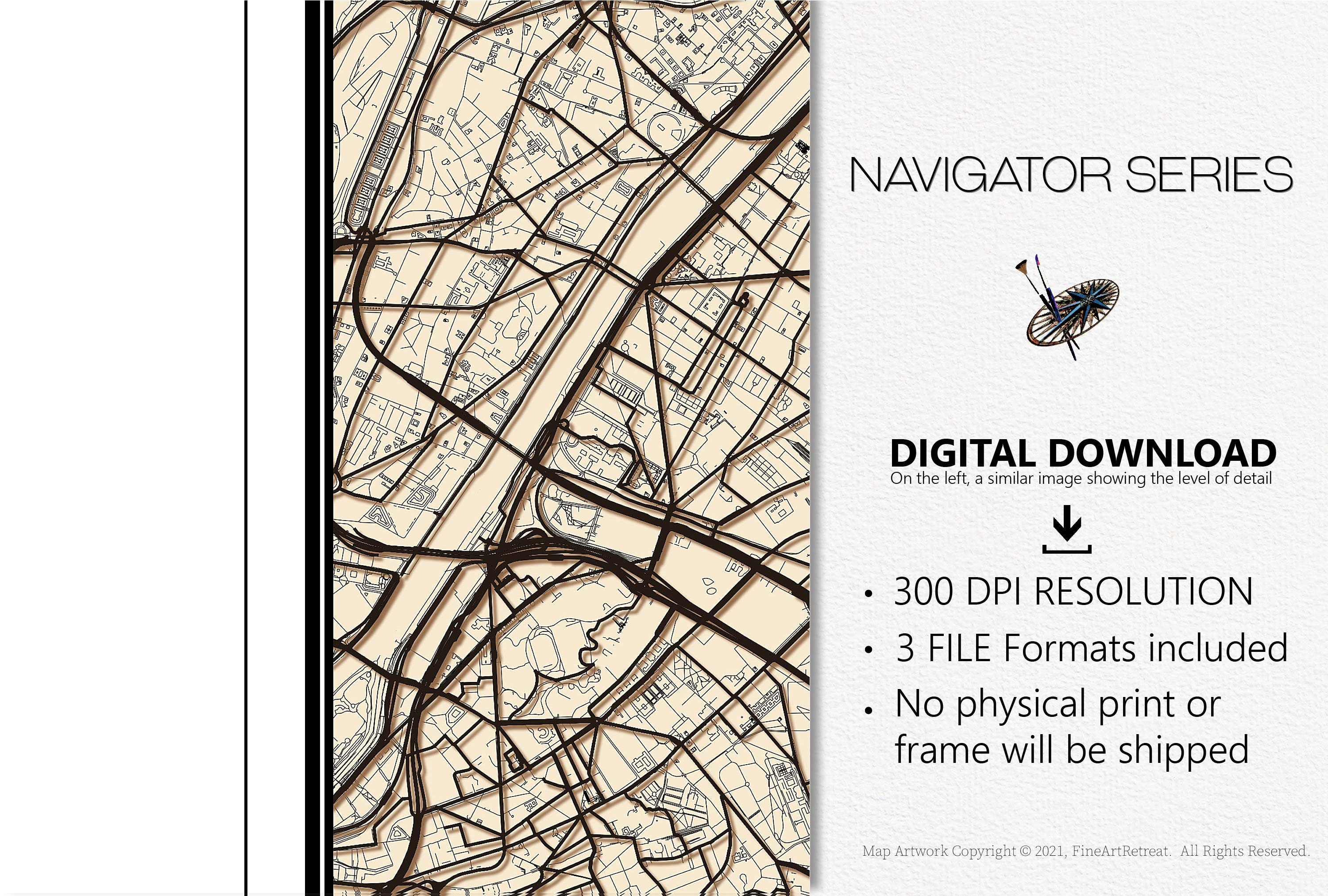 High Resolution Printable Map of London. Instant Download. - Etsy