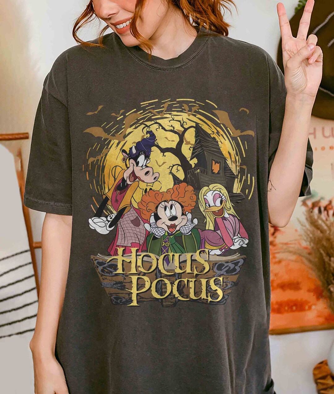Retro Disney Hocus Pocus Shirt, Minnie Daisy Clarabelle Hocus Pocus ...
