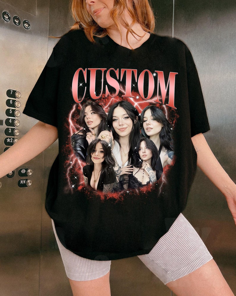 Custom Girl Friend T-shirt, Shirt With Girlfriend Face, Custom Photo ...