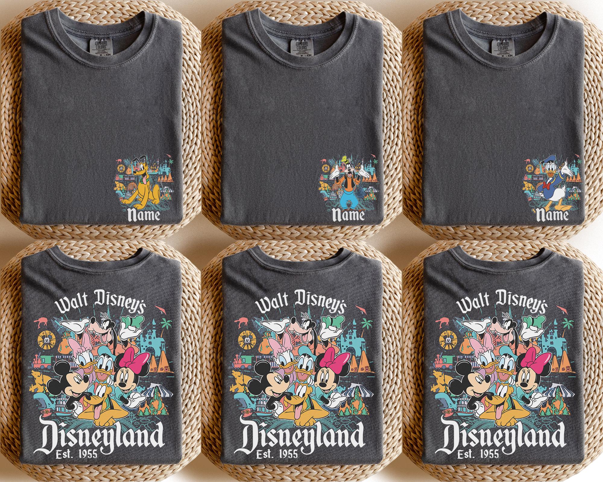 Custom Retro Walt Disney's Disneyland Shirt, Custom Name Disney Shirt ...
