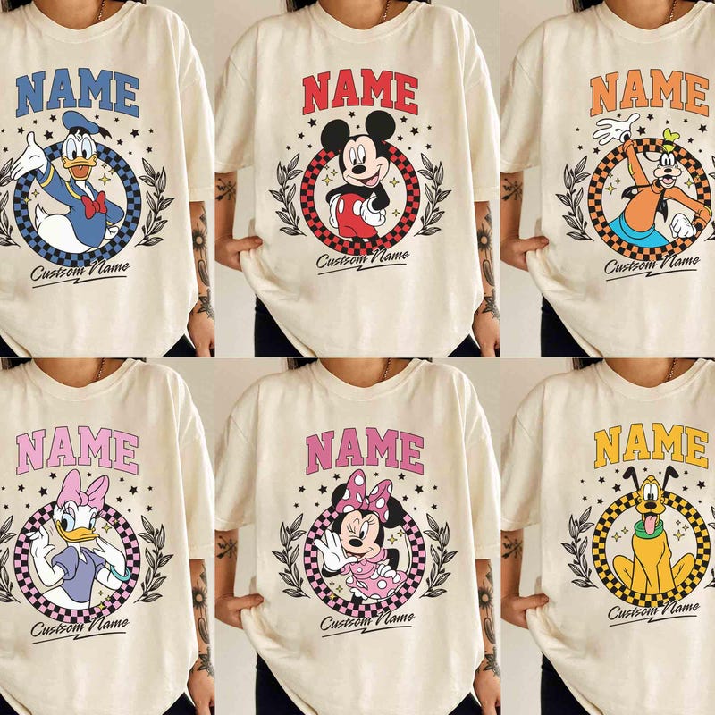 Custom Disneyshirts - Etsy