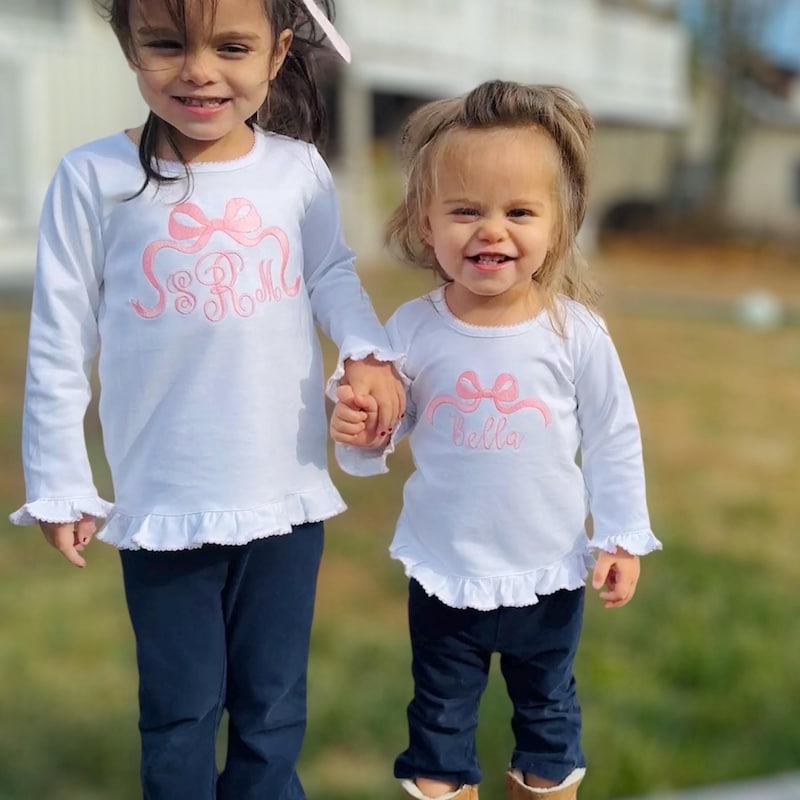 Girls Ruffle Shirt - Etsy