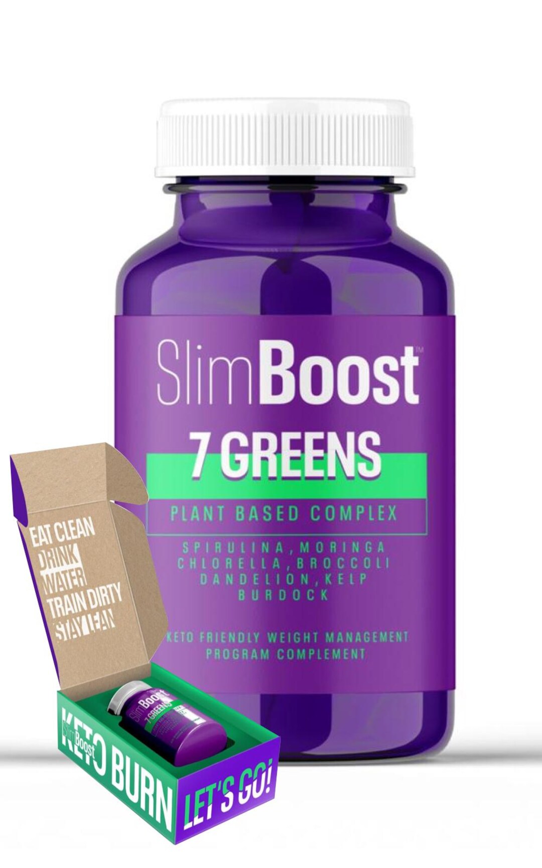 7 Greens Plant Based Complex عبوة من Slimboost - Etsy