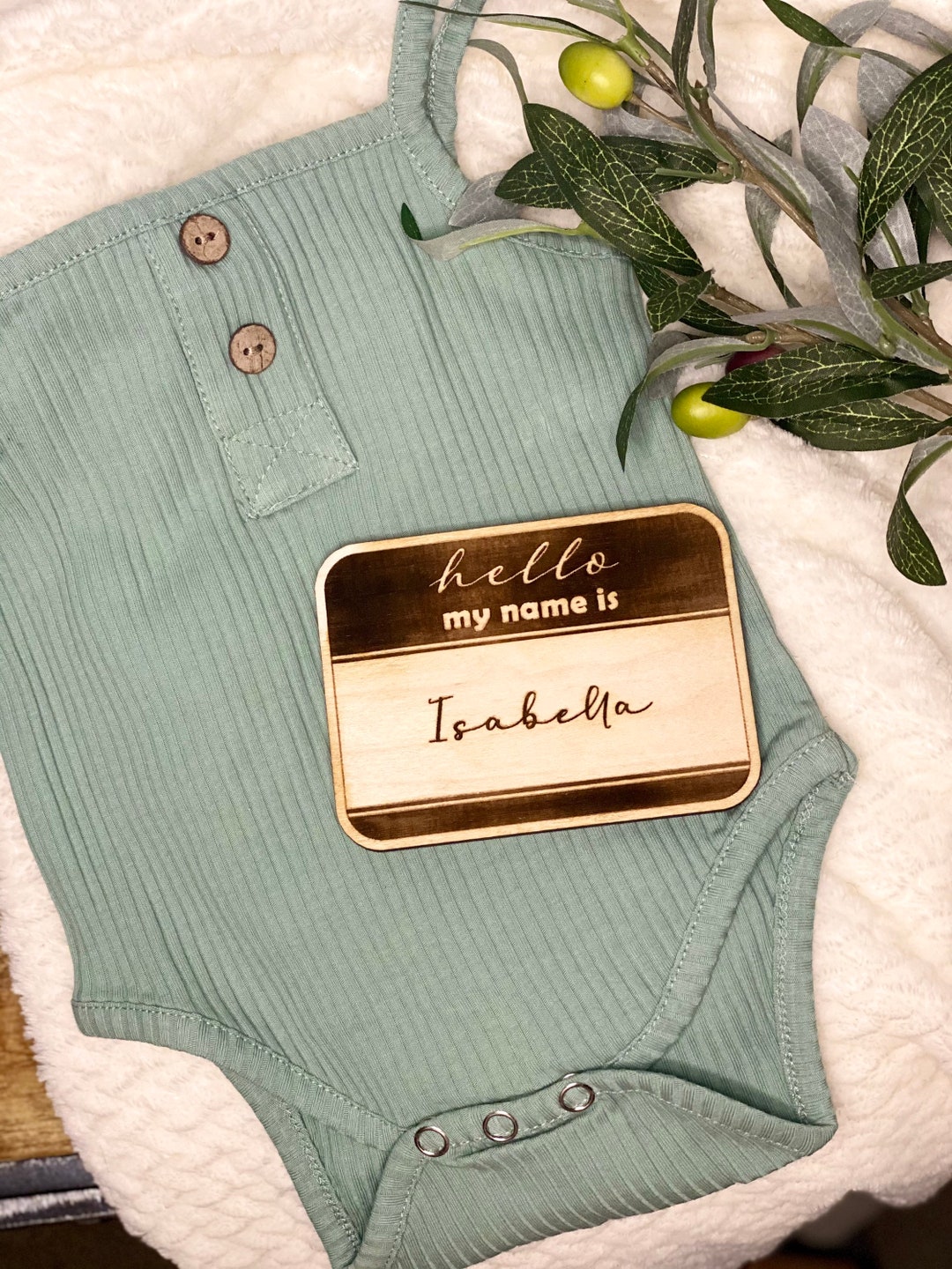 Hello My Name is Baby Sign for Name Announcement or Hospital Newborn ...