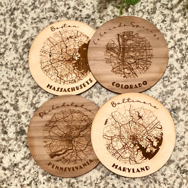 Laser Engraved Coasters - Etsy