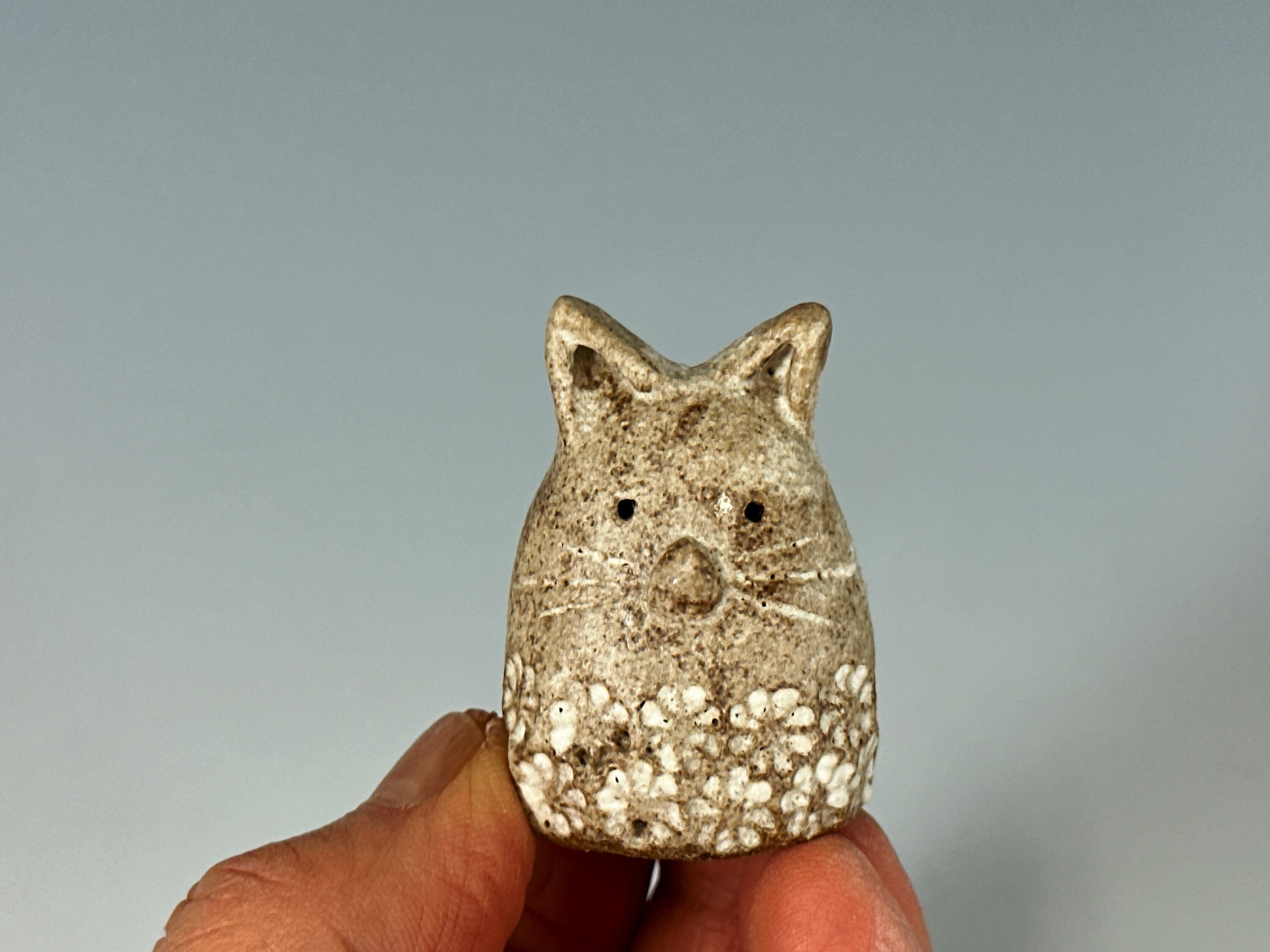 Handmade Mini Cat Ceramic Tea Pet - Etsy