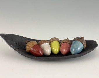 Acorns Fall Pottery Ceramic Harvest Decor Wedding Party Favors ...