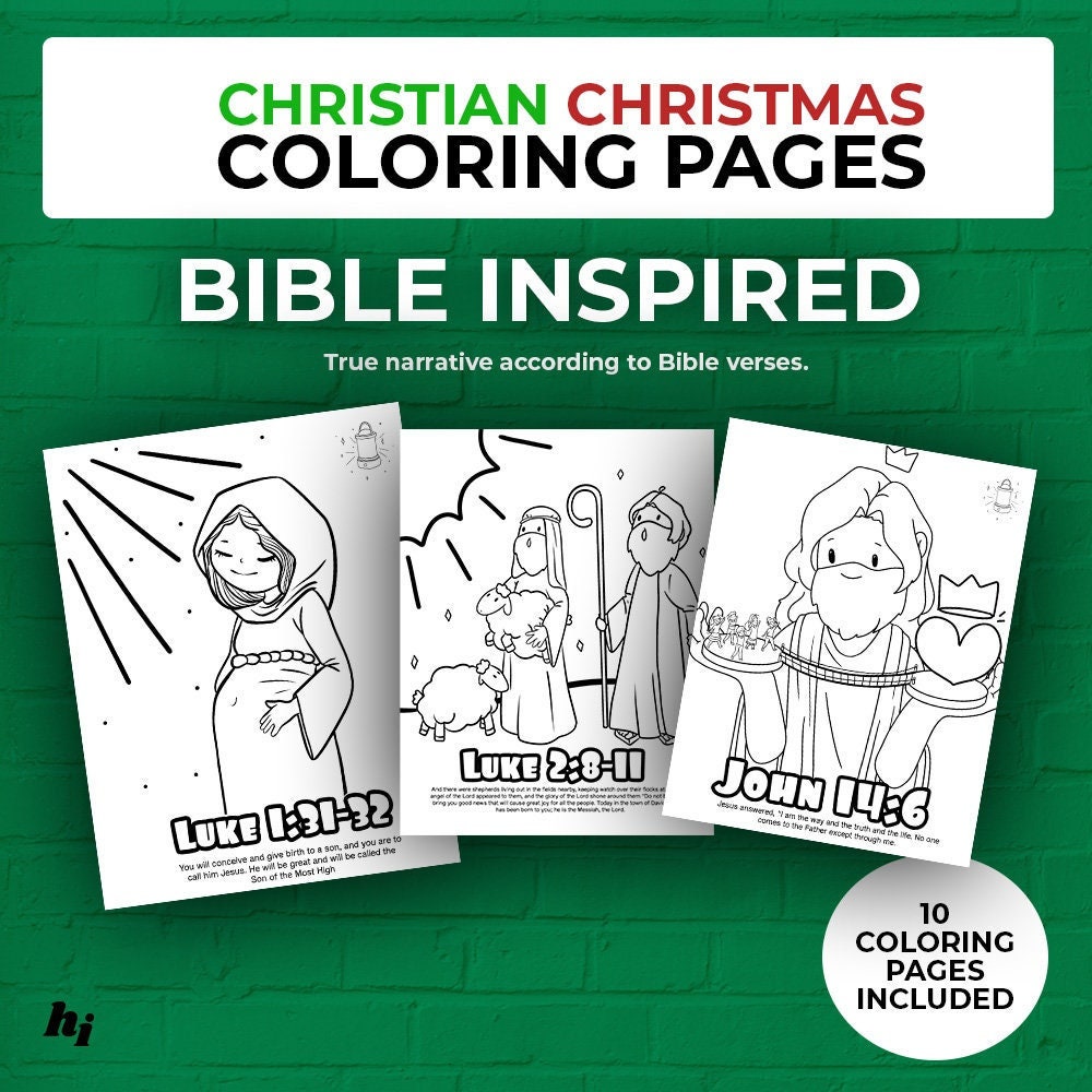 Preschool Bible Christmas Coloring Pages