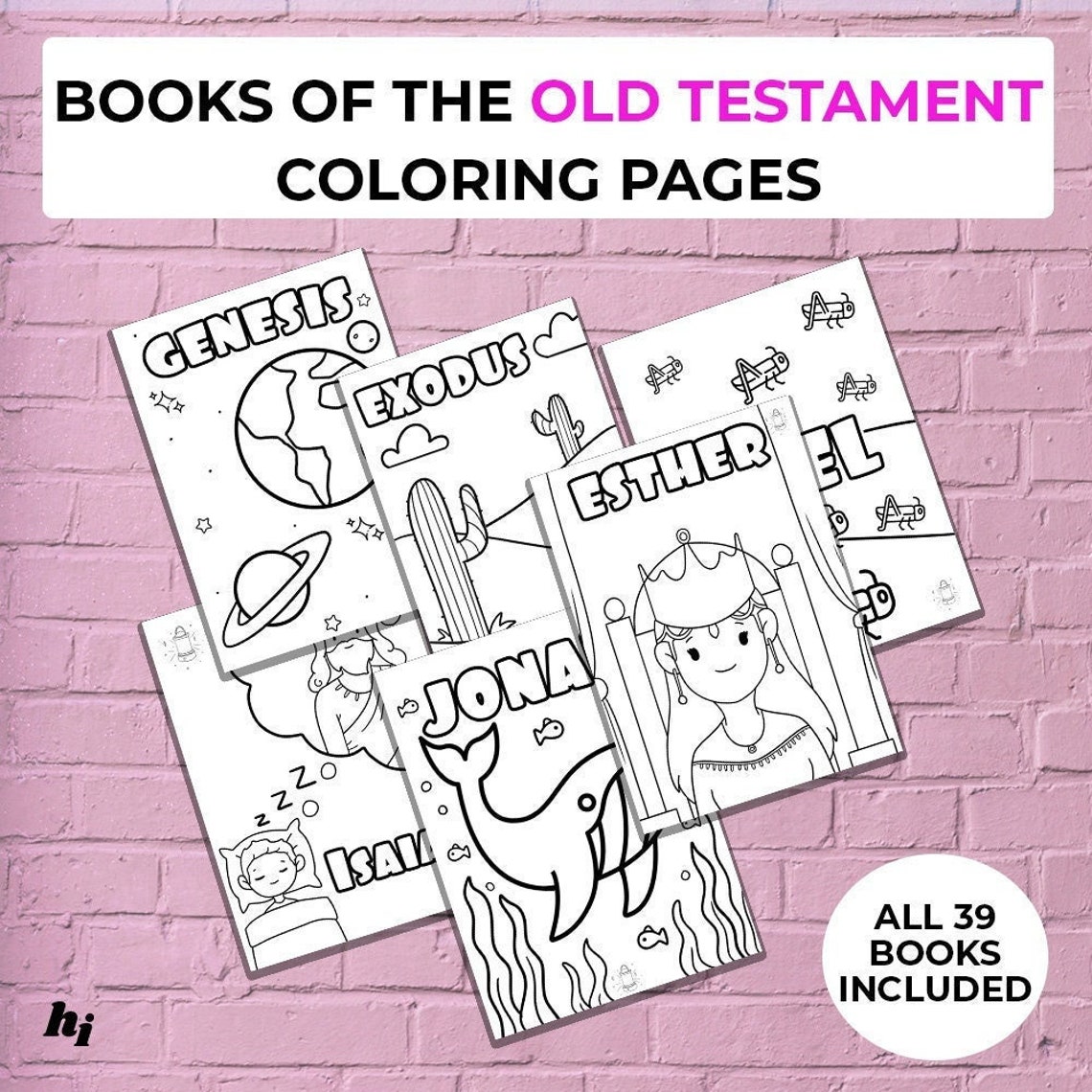 Books of the Old Testament Coloring Pages | Sunday School | Bible ...