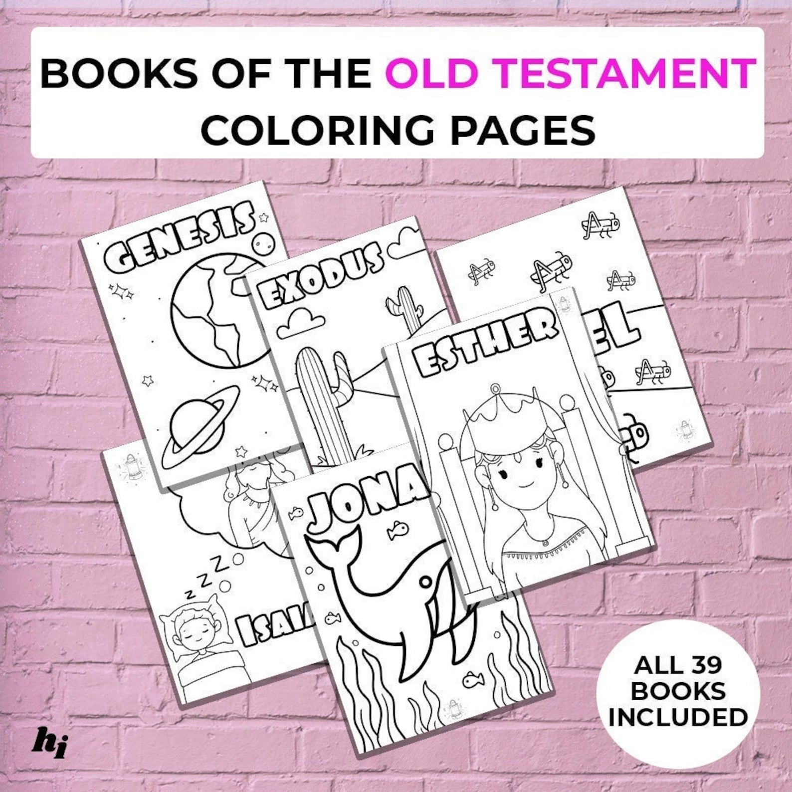 Books of the Old Testament Coloring Pages | Sunday School | Bible ...