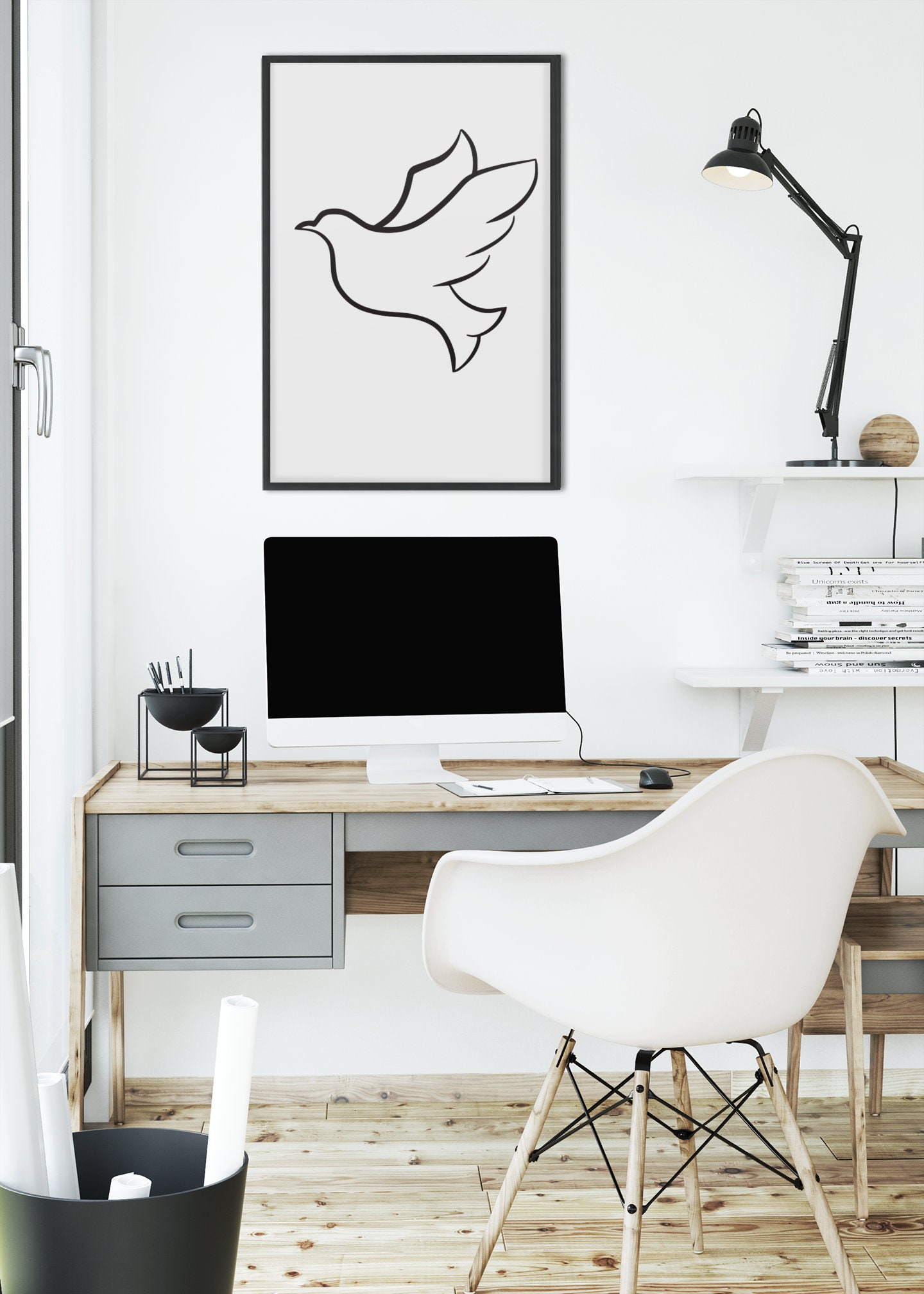 Holy Spirit Printable Design - Holy Spirit Illustration - Bible Verse ...