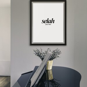Selah Printable Wall Art - Christian Wall Art - Printable Christian Art ...
