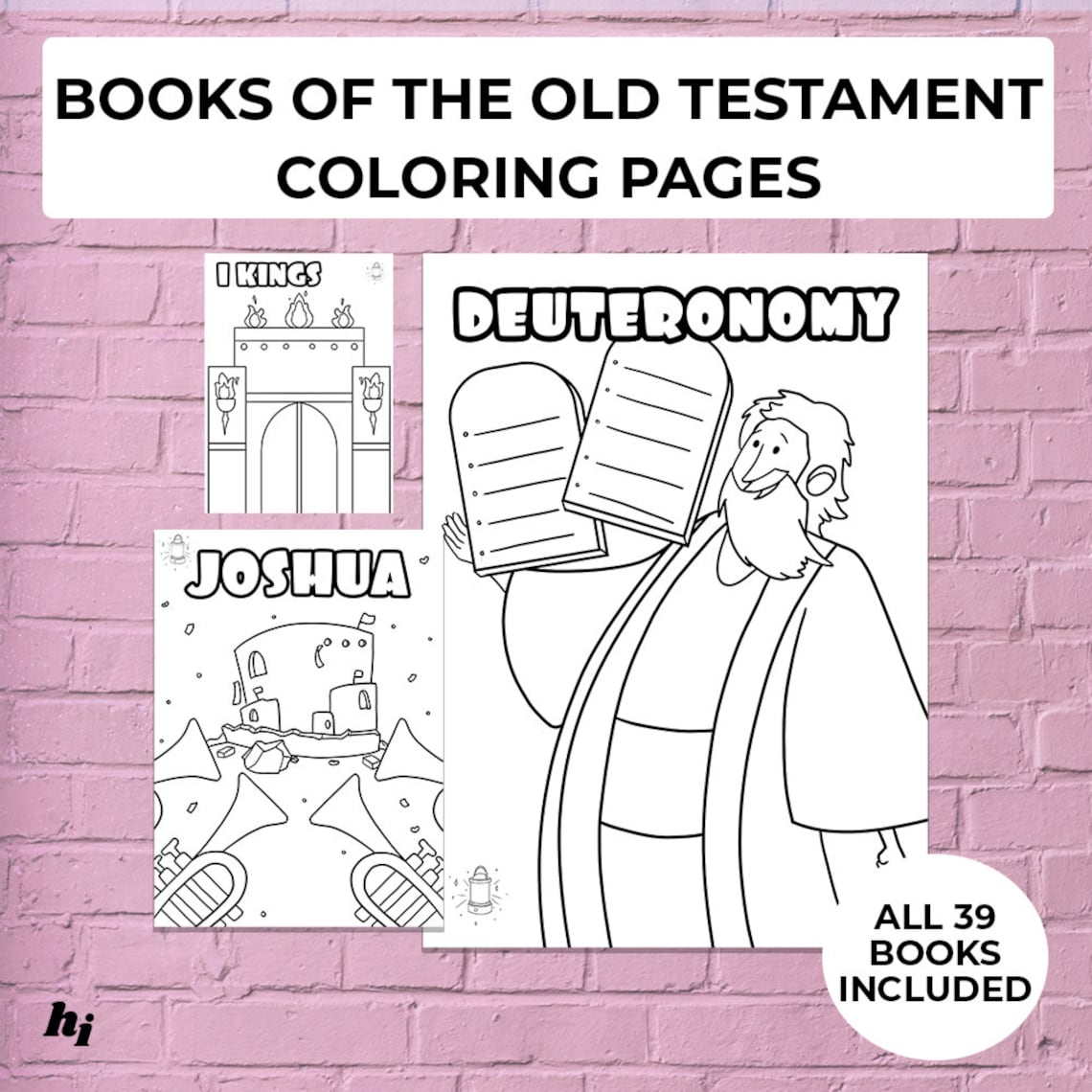 Books of the Old Testament Coloring Pages | Sunday School | Bible ...