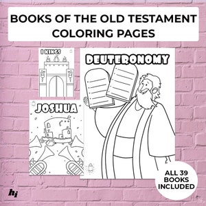 Books of the Old Testament Coloring Pages | Sunday School | Bible ...
