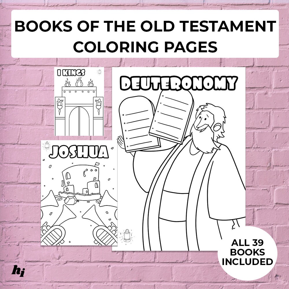 Books of the Old Testament Coloring Pages | Sunday School | Bible ...