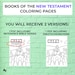 Books of the New Testament Coloring Pages | Sunday School | Bible ...