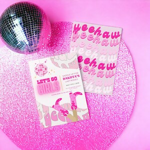 EDITABLE Let’s Go Girls Bachelorette Party Invitation, Bachelorette ...