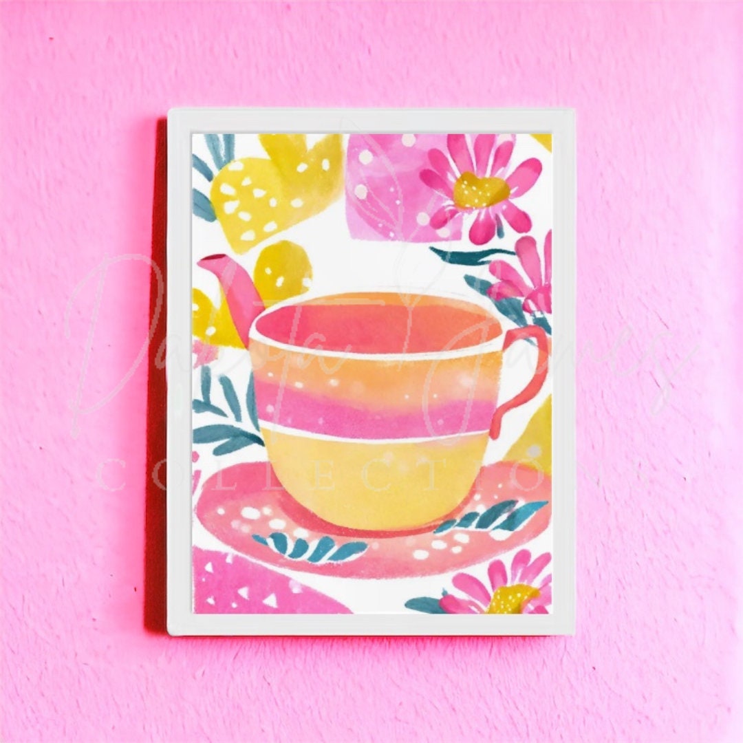 PRINTABLE 50 Digital Bright Colorful Artwork Paintings for Your Home ...