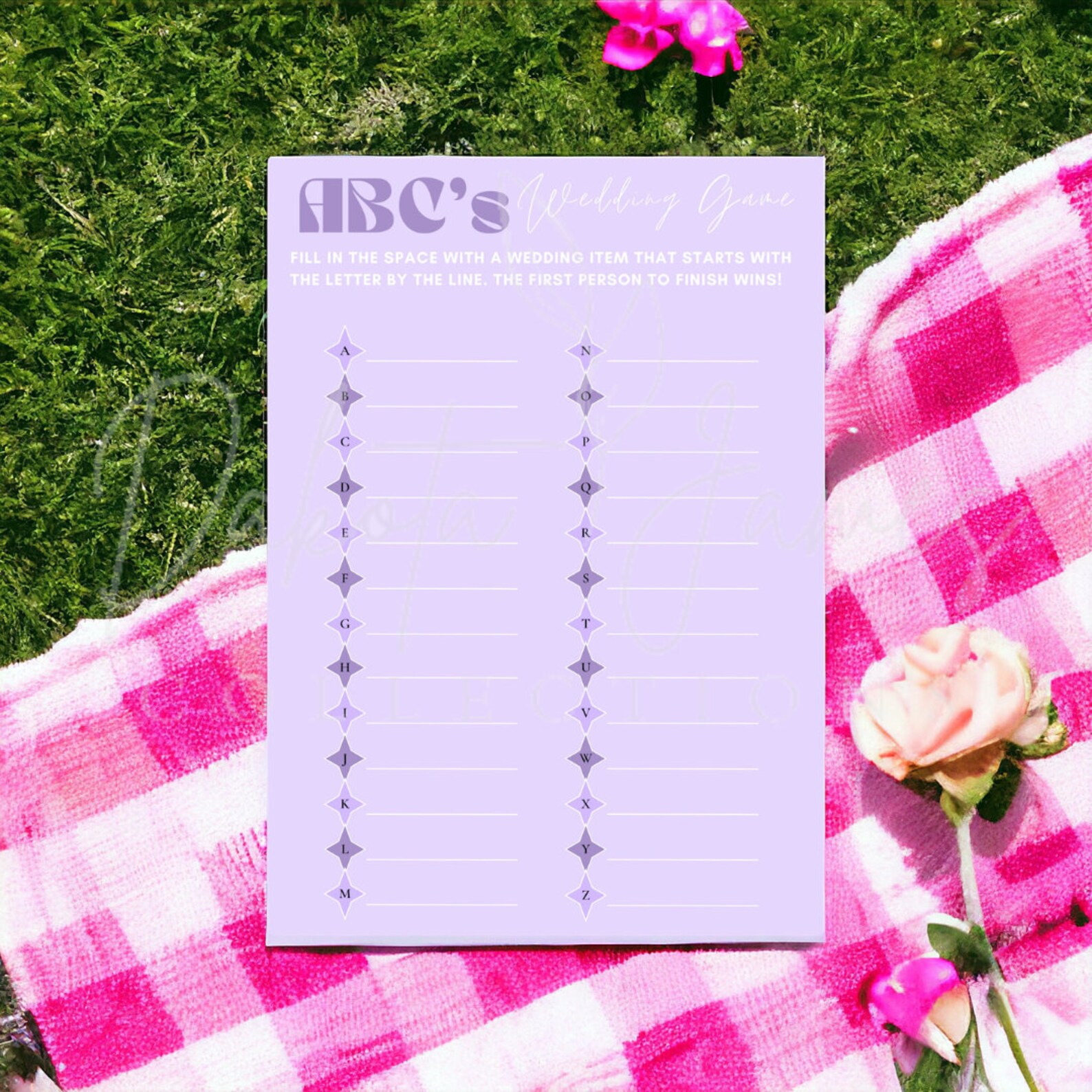 EDITABLE + PRINTABLE Set of 3 Purple Retro Y2K Bridal Shower or Hen ...