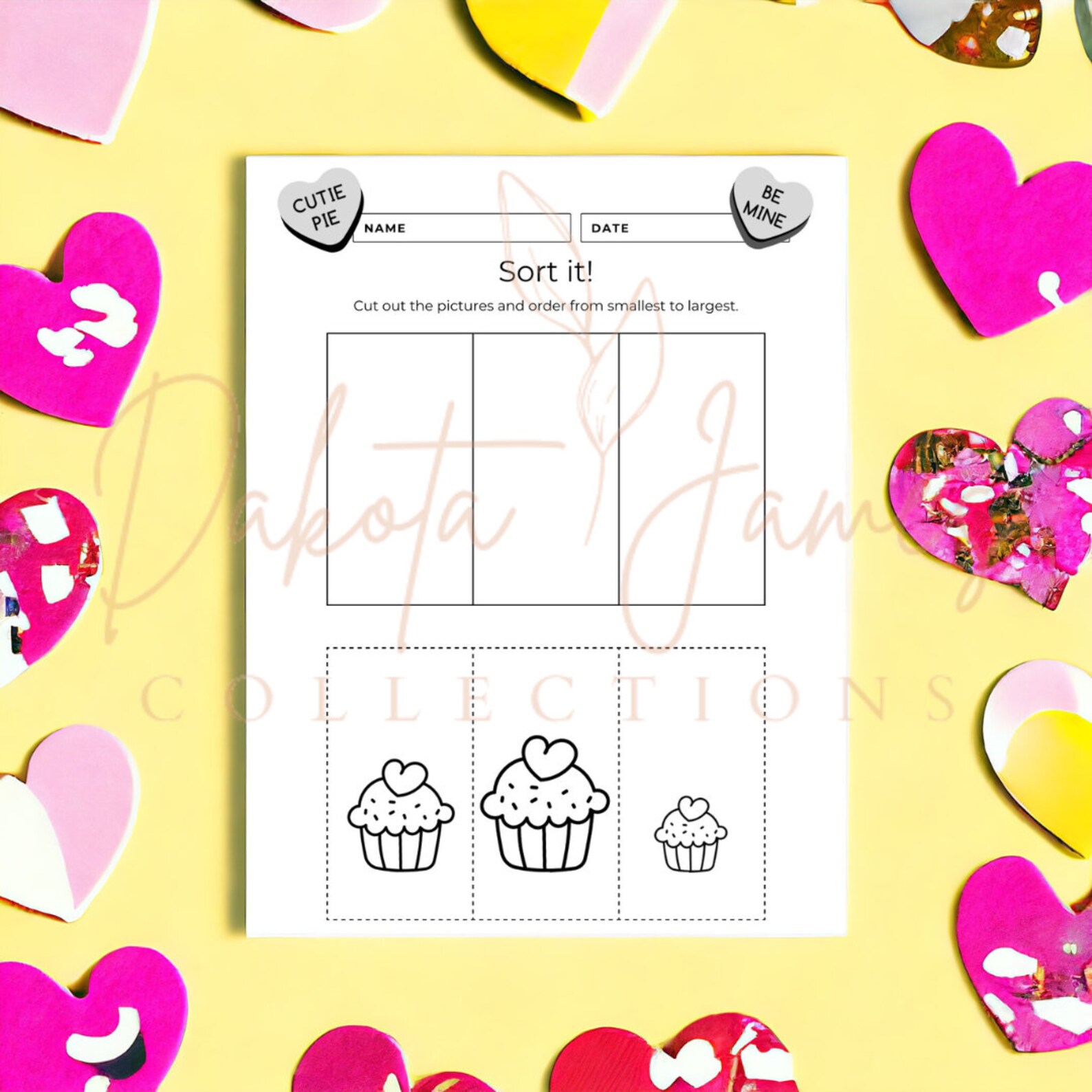 PRINTABLE Valentines Day Preschool Worksheets, Valentines Day ...