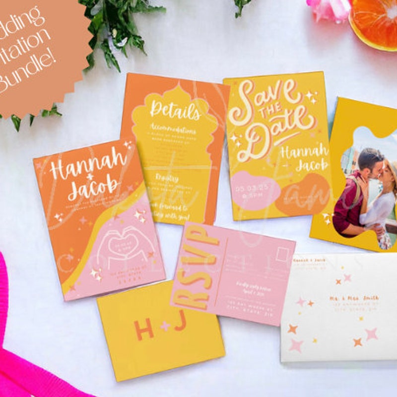 Citrus Wedding Invitation - Etsy