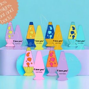 PRINTABLE Retro Valentine’s Day Card and Gift, Kids Classroom I Lava ...