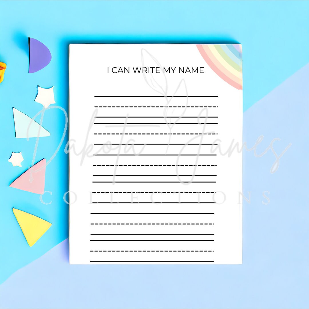 CUSTOMIZABLE Preschool and Kindergarten Name Tracing Worksheets, Name ...