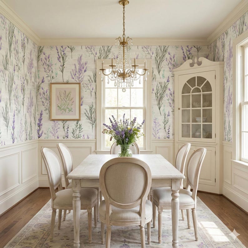 Lavender Field Notes Wallpaper - Etsy
