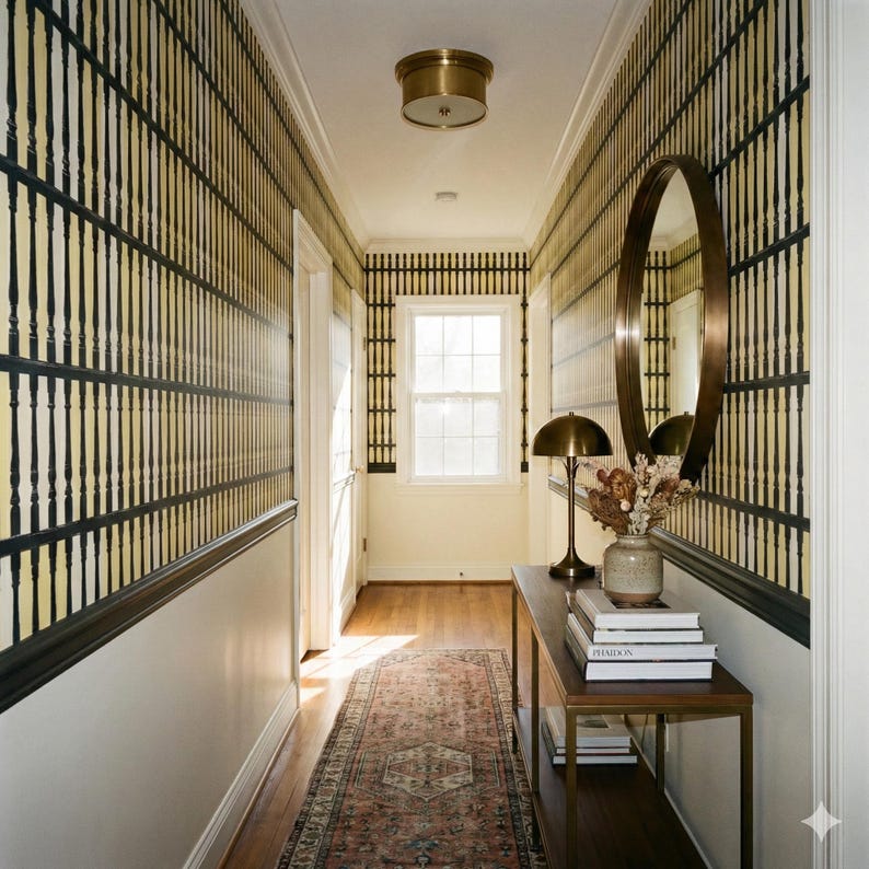 Veranda Spindles Wallpaper - Etsy