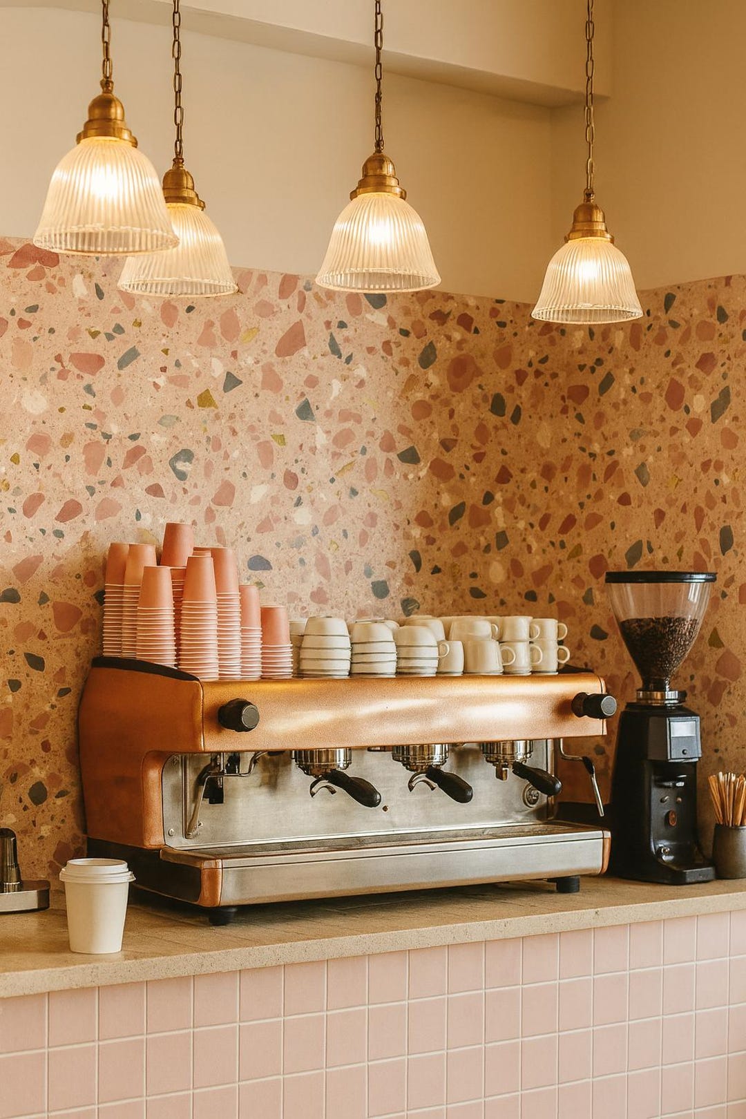 Rosetta Terrazzo Wallpaper - Etsy