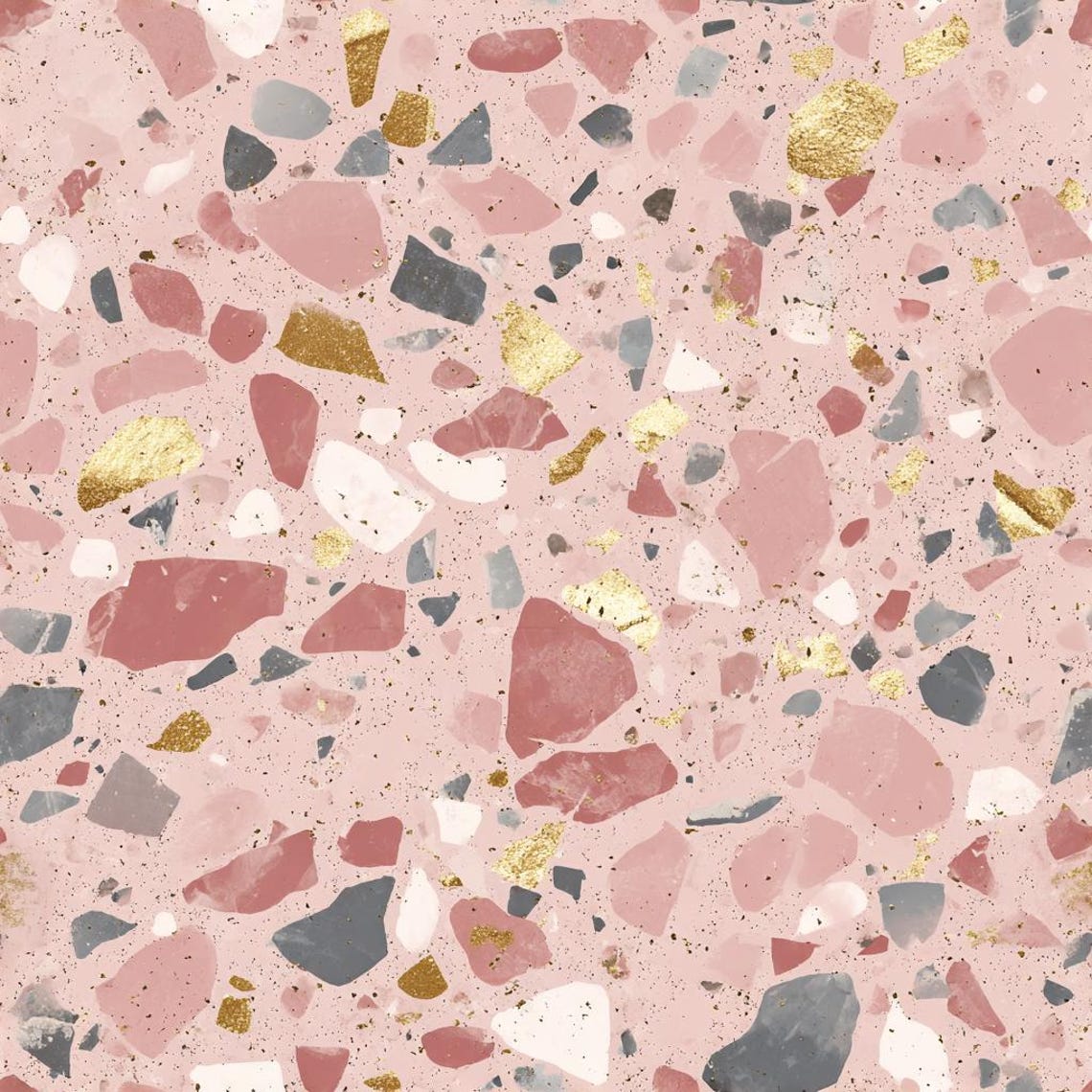 Rosetta Terrazzo Wallpaper - Etsy