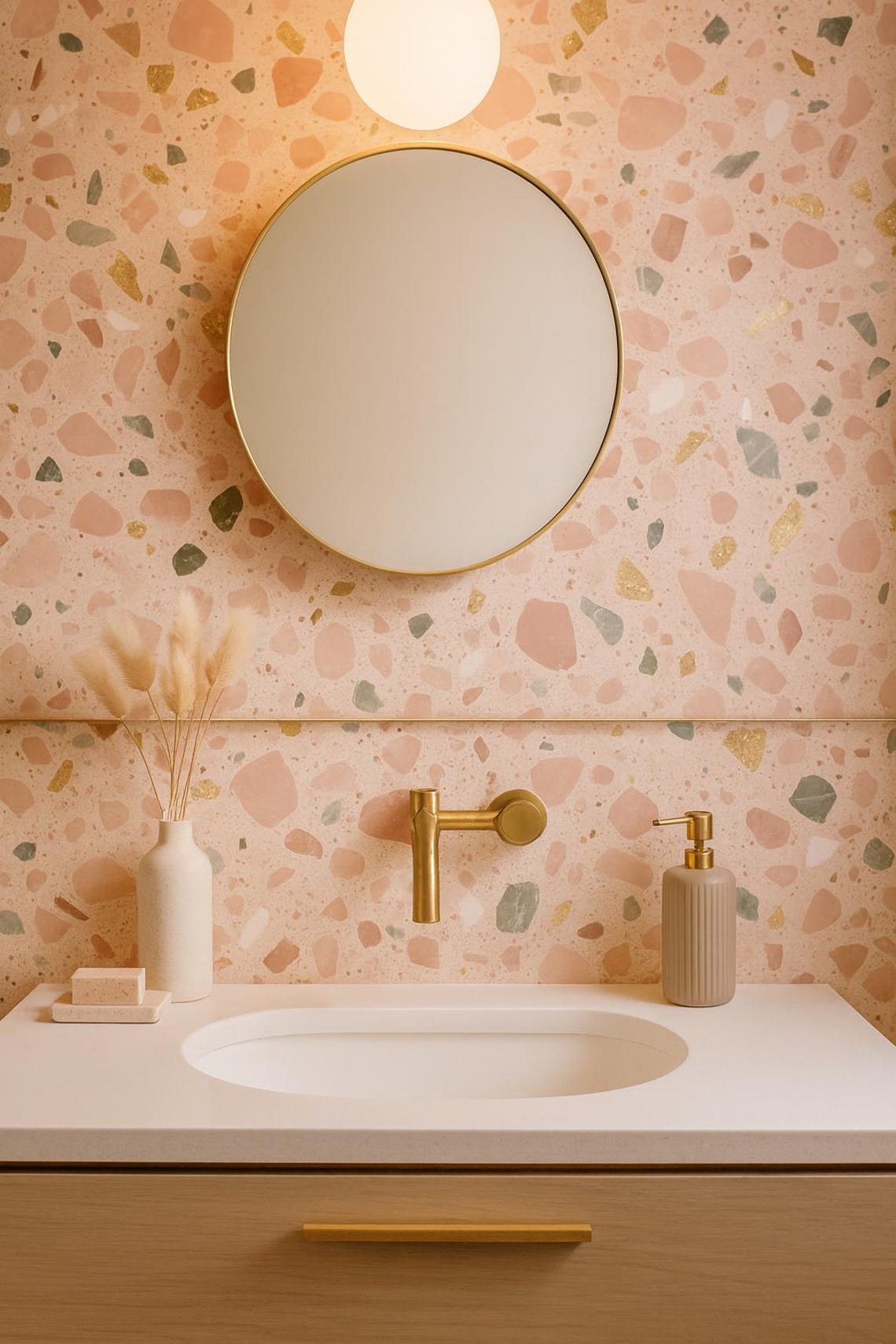 Rosetta Terrazzo Wallpaper - Etsy