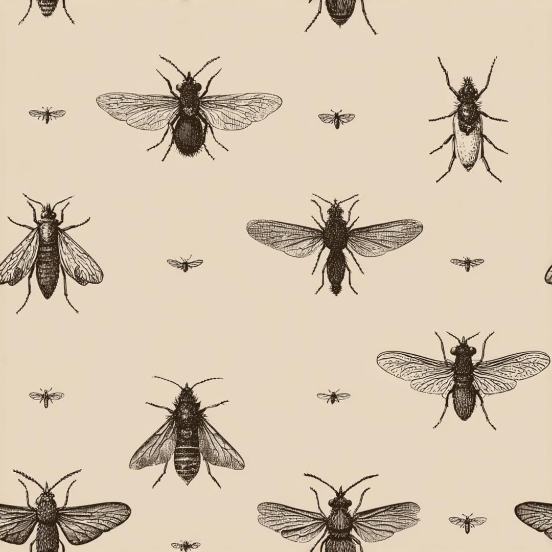 Entomologist’s Archivum Wallpaper - Etsy