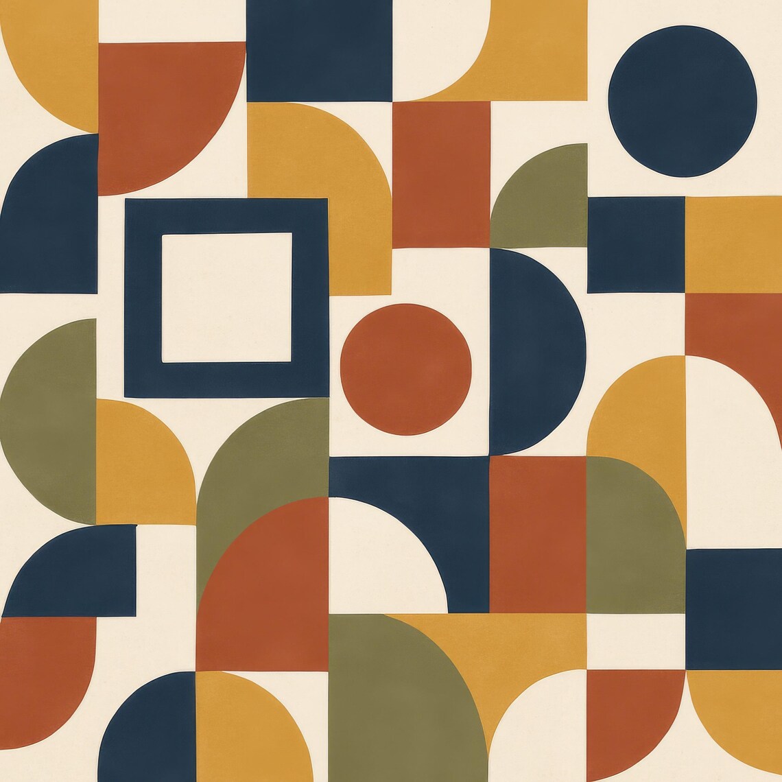 Modernist Blocks Wallpaper - Etsy