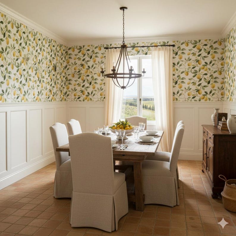 Provençal Olive Wallpaper - Etsy