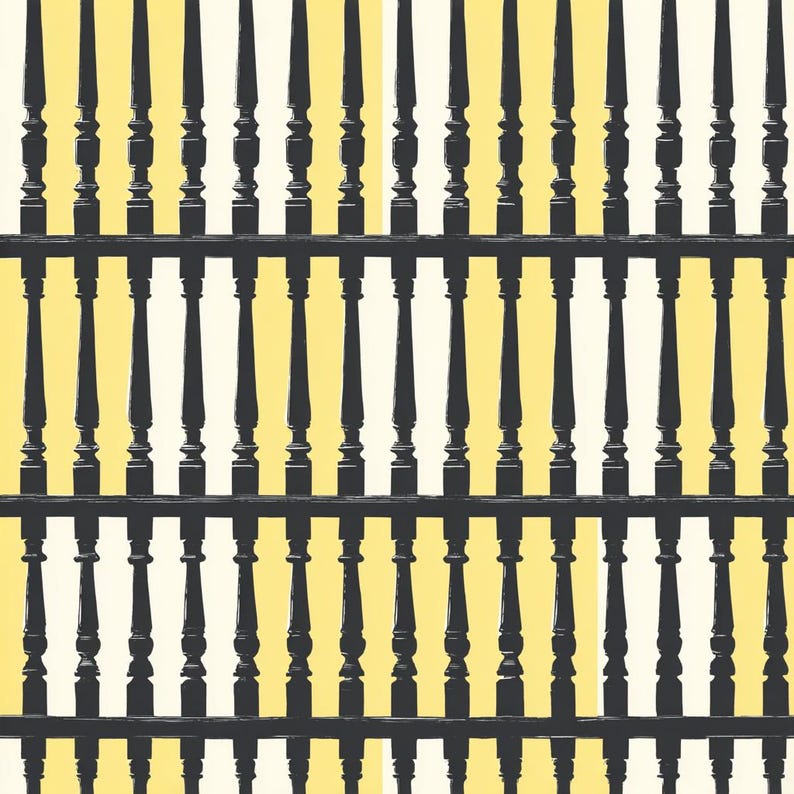 Veranda Spindles Wallpaper - Etsy