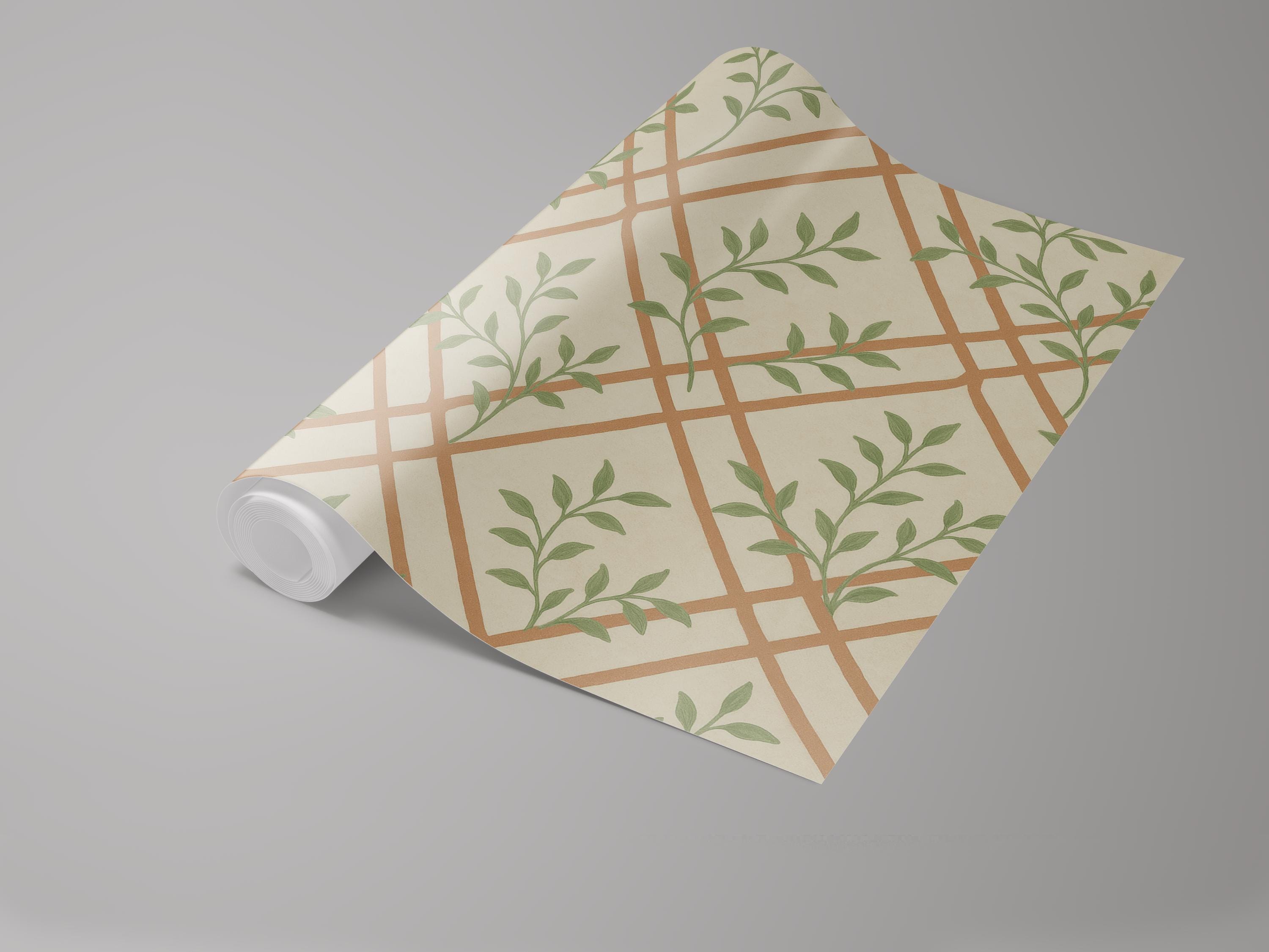 Tuscany Trellis Wallpaper - Etsy