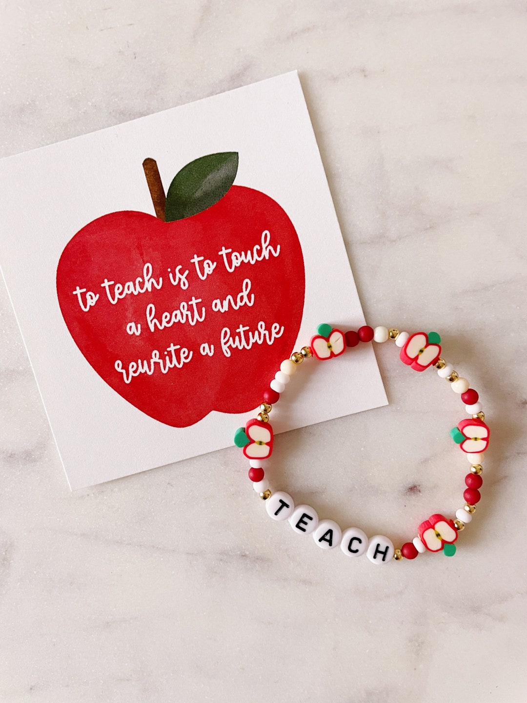 Teacher Appreciation Bracelet, Pencil Bracelet for Teacher, Teacher Bracelets, Teacher ...