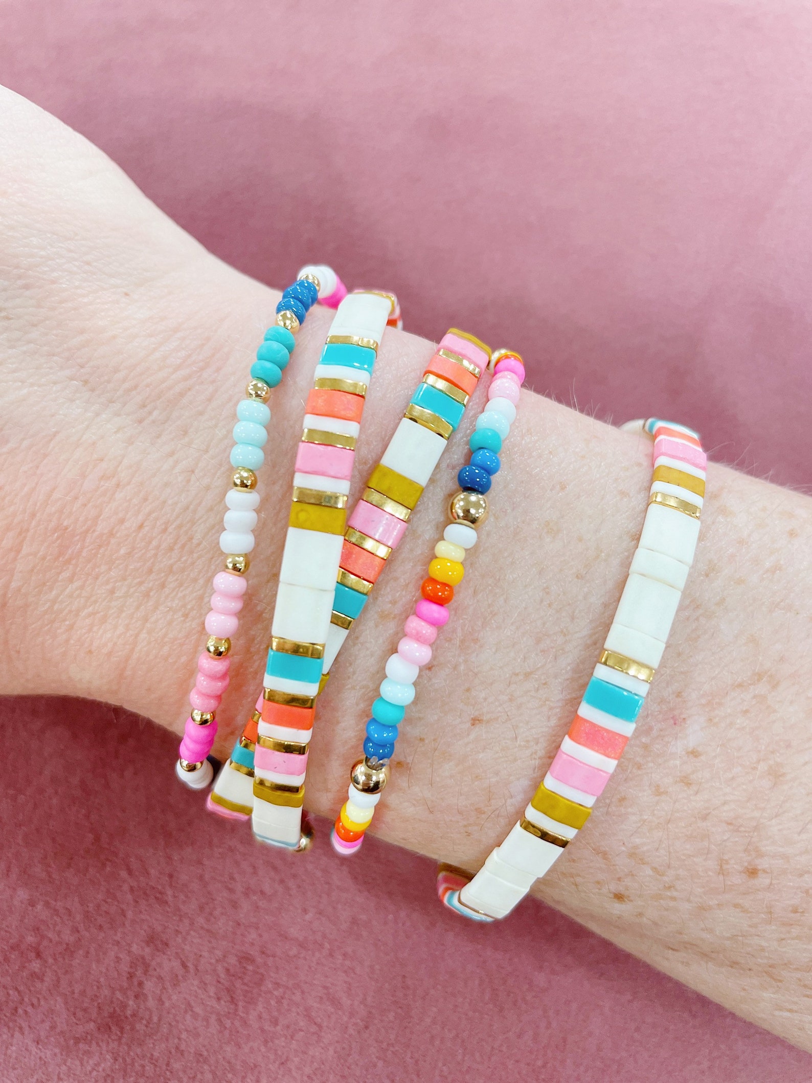 Tila Bracelet's Tile Bead Bracelets Boho Bracelet for - Etsy