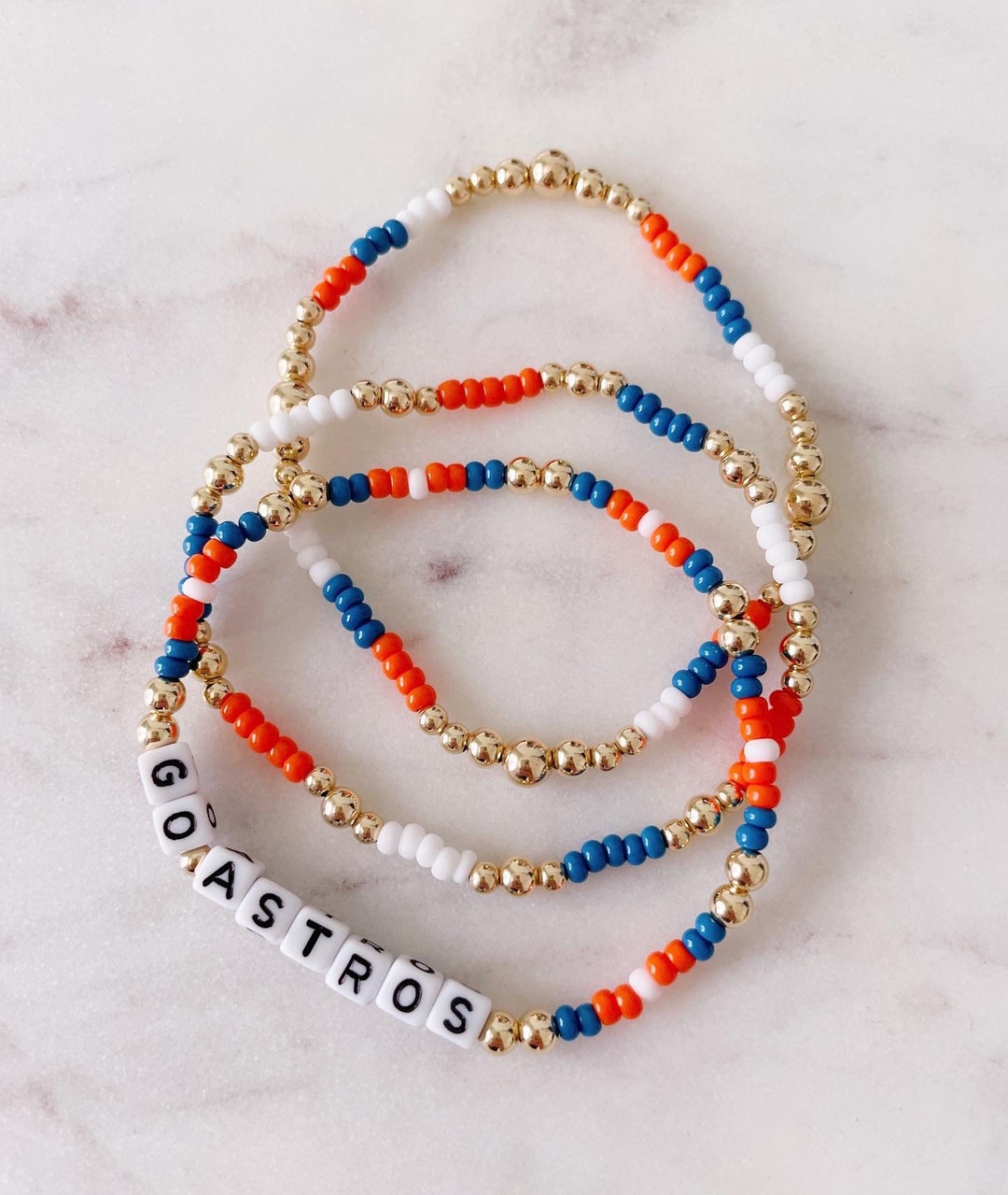 Astros Bracelet, Houston Astros Bracelets, Bracelets for Baseball ...