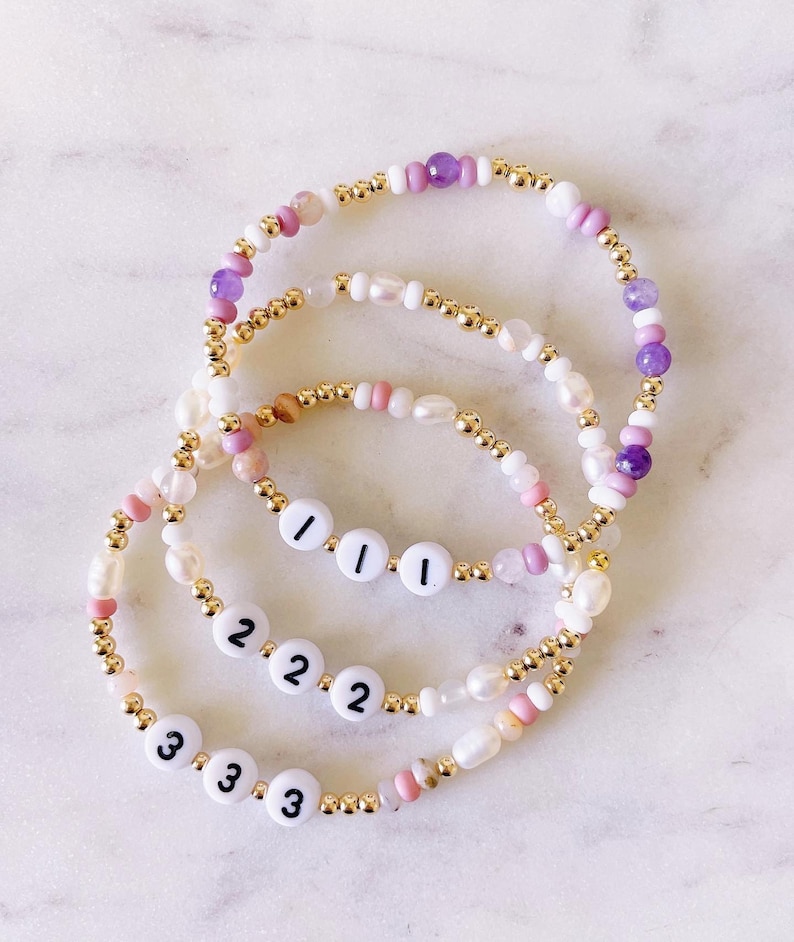 Angel Number Bracelets Angel Number Good Luck Bracelets - Etsy