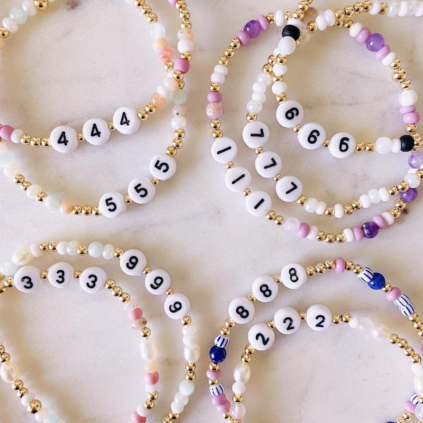 Angel Number Bracelet - Etsy