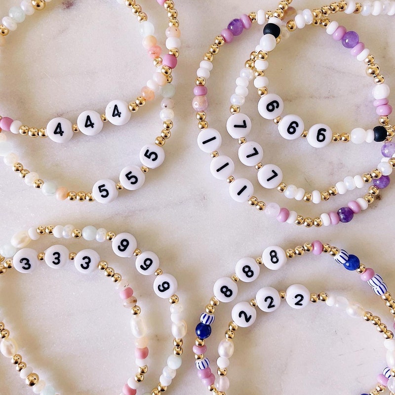 Angel Number Bracelet - Etsy