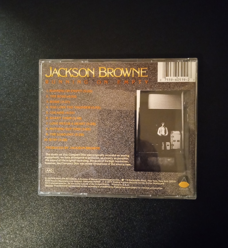 CD Jackson Browne Running on Empty - Etsy
