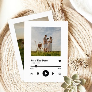 Music Themed Wedding Save the Date Cards Printed & Shipped - Etsy