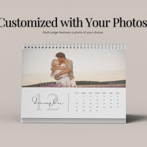 2025 Custom Desk Calendar | Elegant Design | Printed & Shipped - Etsy
