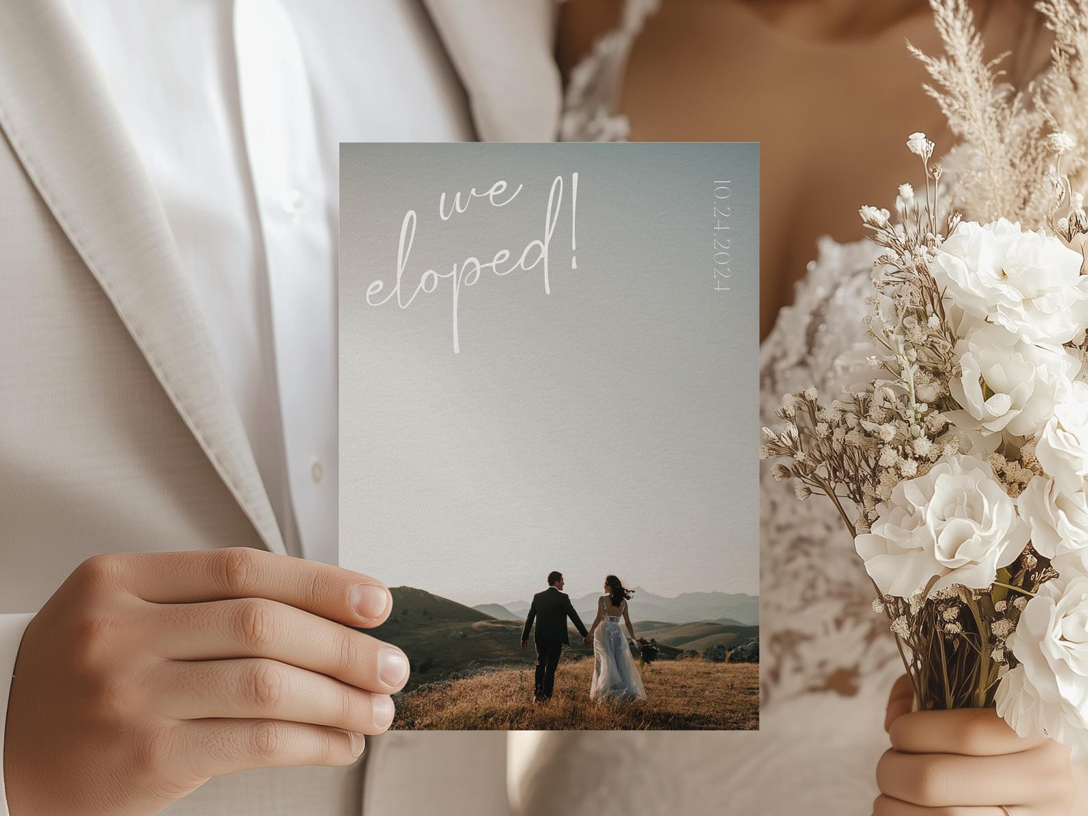 Modern Elopement Announcement Cards | Printed & Shipped - Etsy
